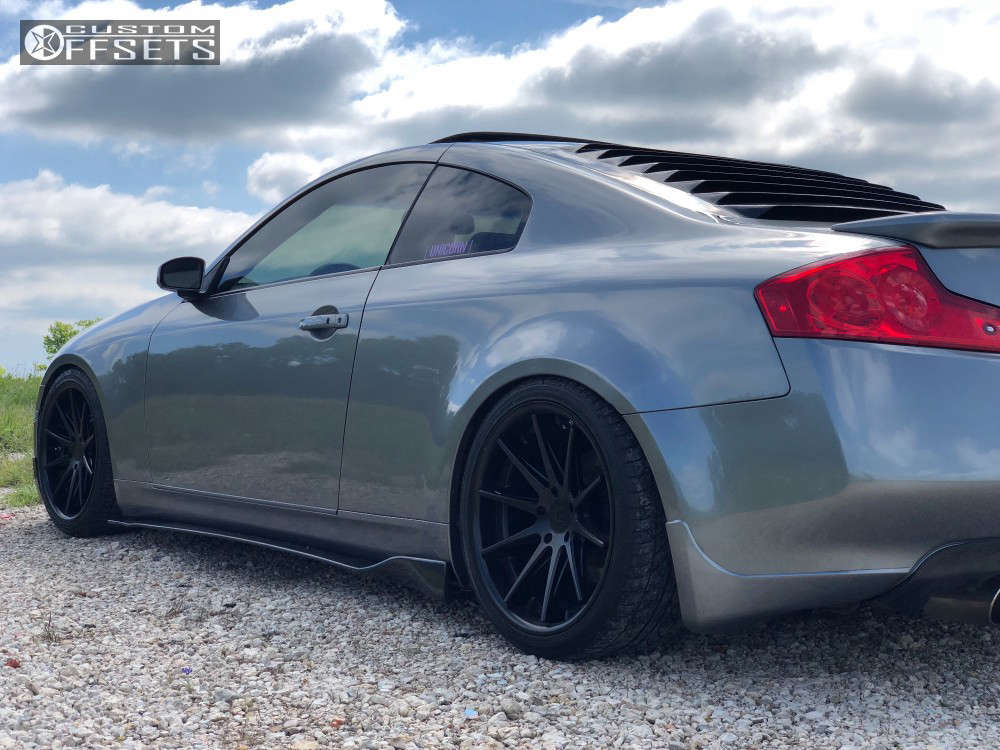 2006 Infiniti G35 Wheel Offset Tucked Coilovers | 378123 | Custom Offsets