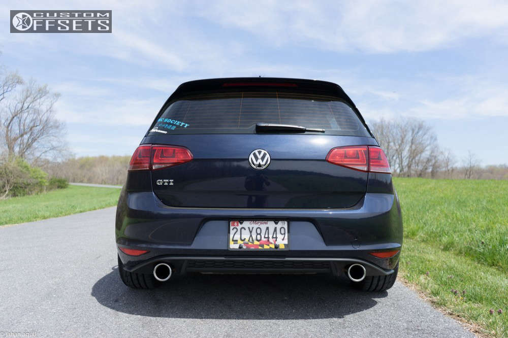 2017 Volkswagen GTI with 18x8 40 Enkei Lusso and 225/40R18 Firestone ...
