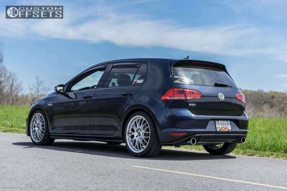 2017 Volkswagen GTI with 18x8 40 Enkei Lusso and 225/40R18 Firestone ...