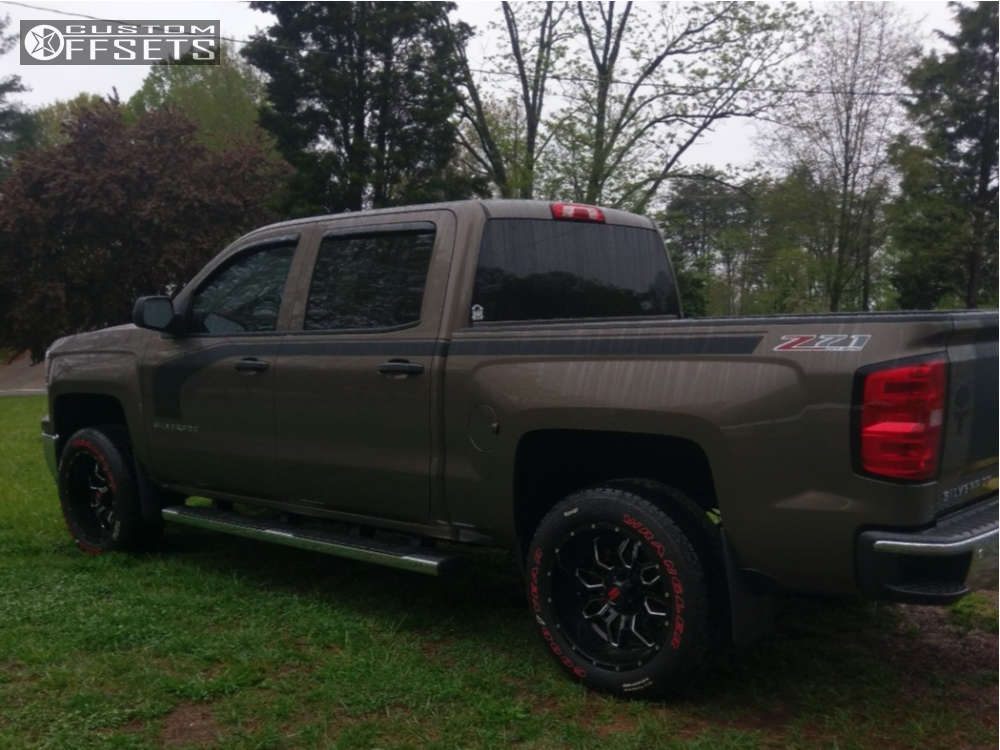2014 Chevrolet Silverado 1500 with 20x10 -24 Havok H109 and 275/55R20 ...