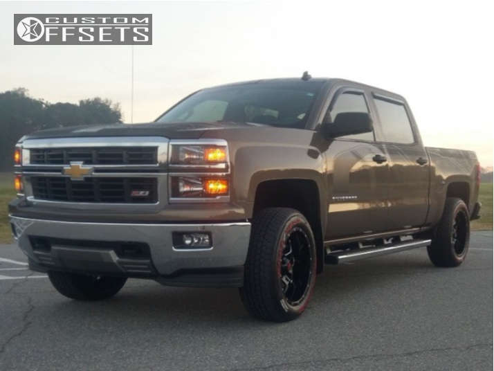 2014 Chevrolet Silverado 1500 with 20x10 -24 Havok H109 and 275/55R20 ...