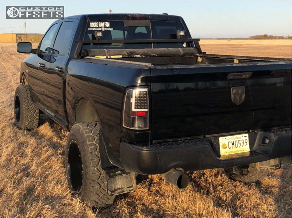 2012 Ram 1500 with 20x12 -44 Vision Bomb and 35/12.5R20 Goodyear ...