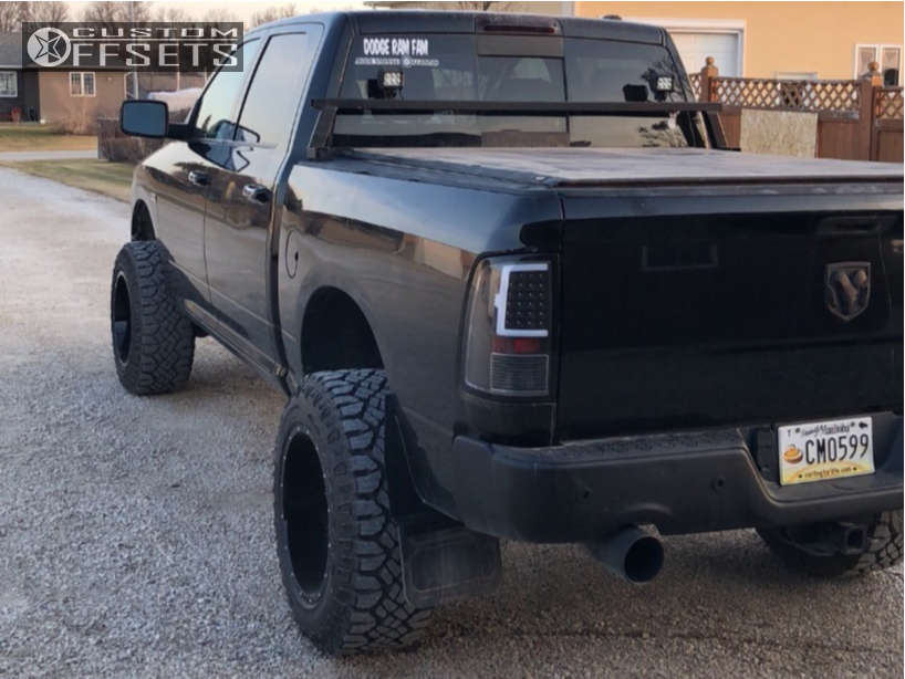 2012 Ram 1500 with 20x12 -44 Vision Bomb and 35/12.5R20 Goodyear ...