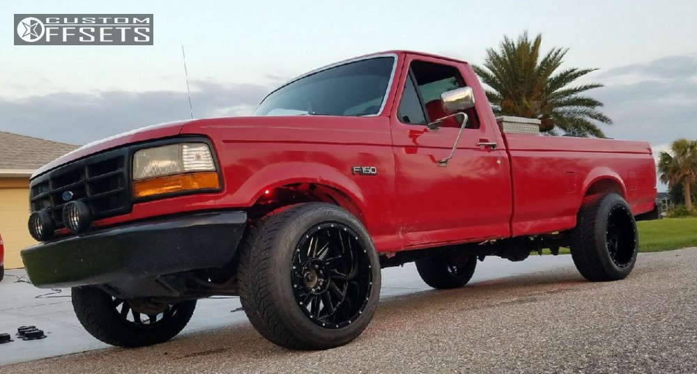 1996 Ford F-150 with 20x12 -44 American Truxx Striker and 265/50R20 ...