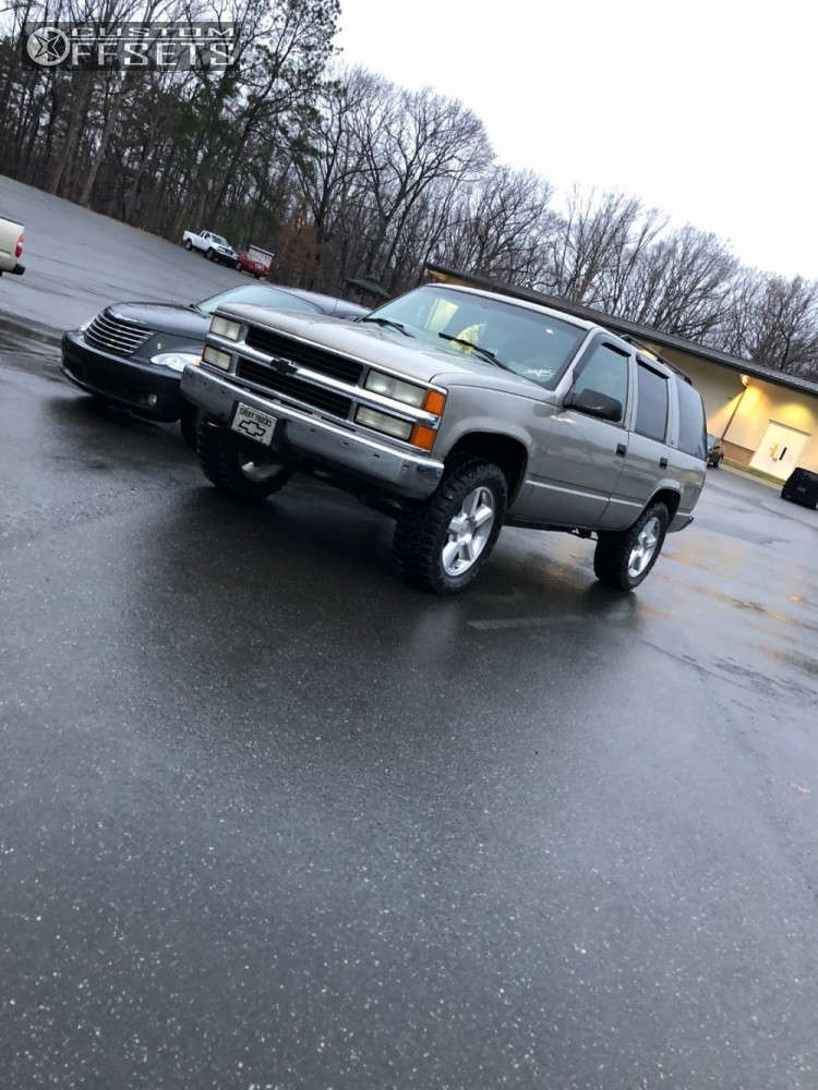 1999 Chevrolet Tahoe with 20x8.5 31 OEM Wheels Spaced Out Stockers and ...