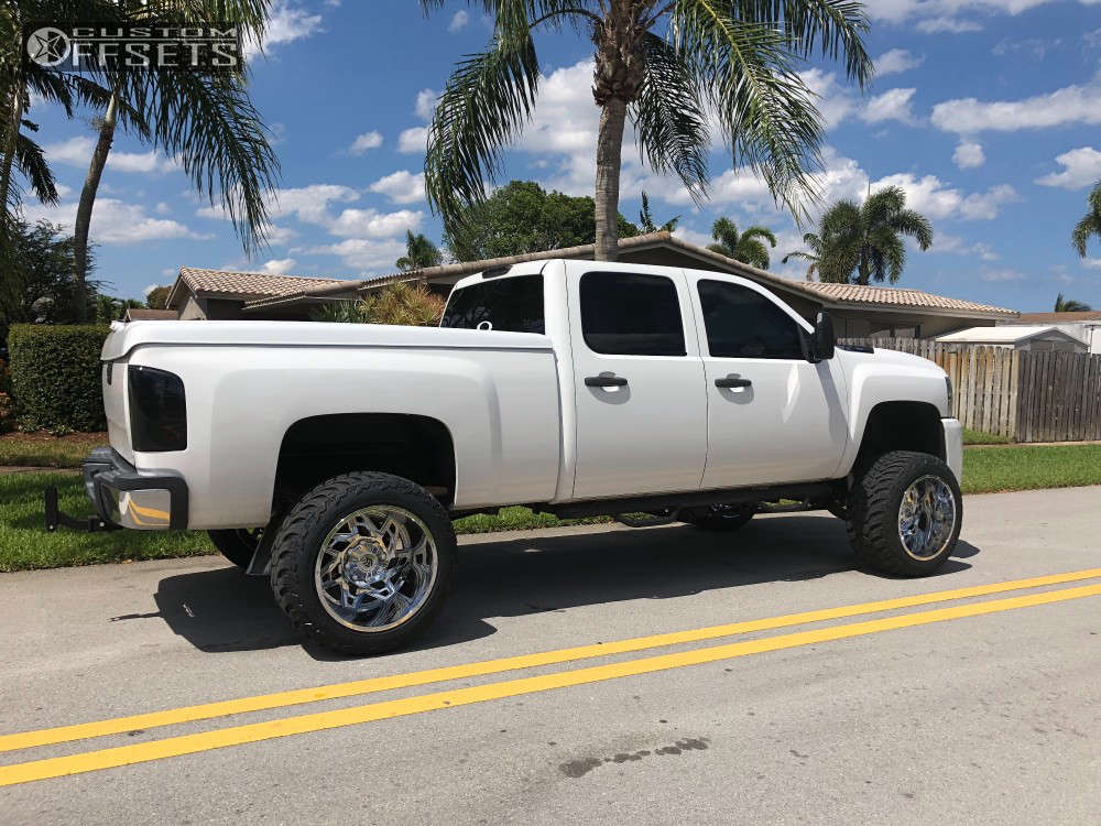 2009 Chevrolet Silverado 2500 HD with 22x14 -76 Dropstars 652v and 325 ...