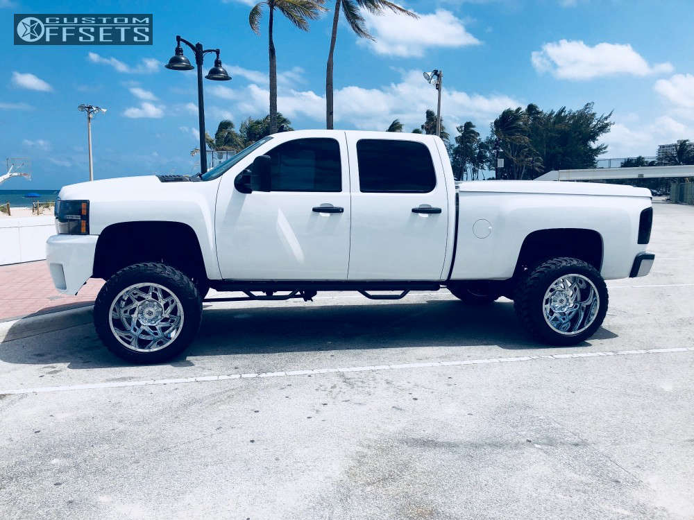 2009 Chevrolet Silverado 2500 HD with 22x14 -76 Dropstars 652v and 325 ...