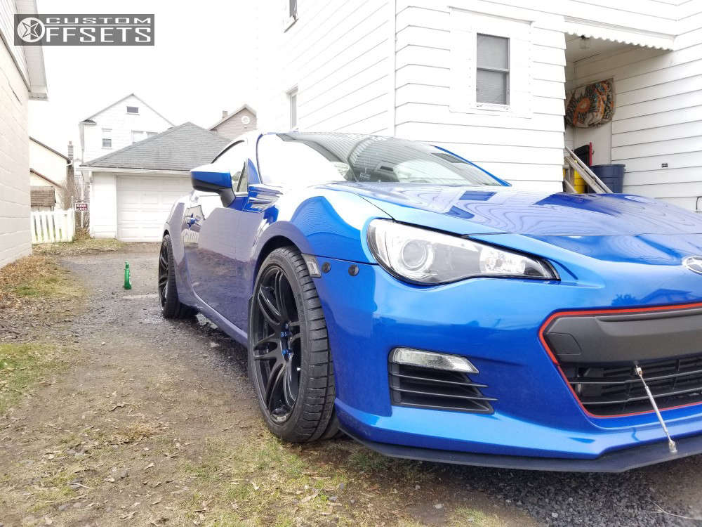 2013 Subaru BRZ with 18x8.5 22 Cosmis Racing Mrii and 245/35R18 ...