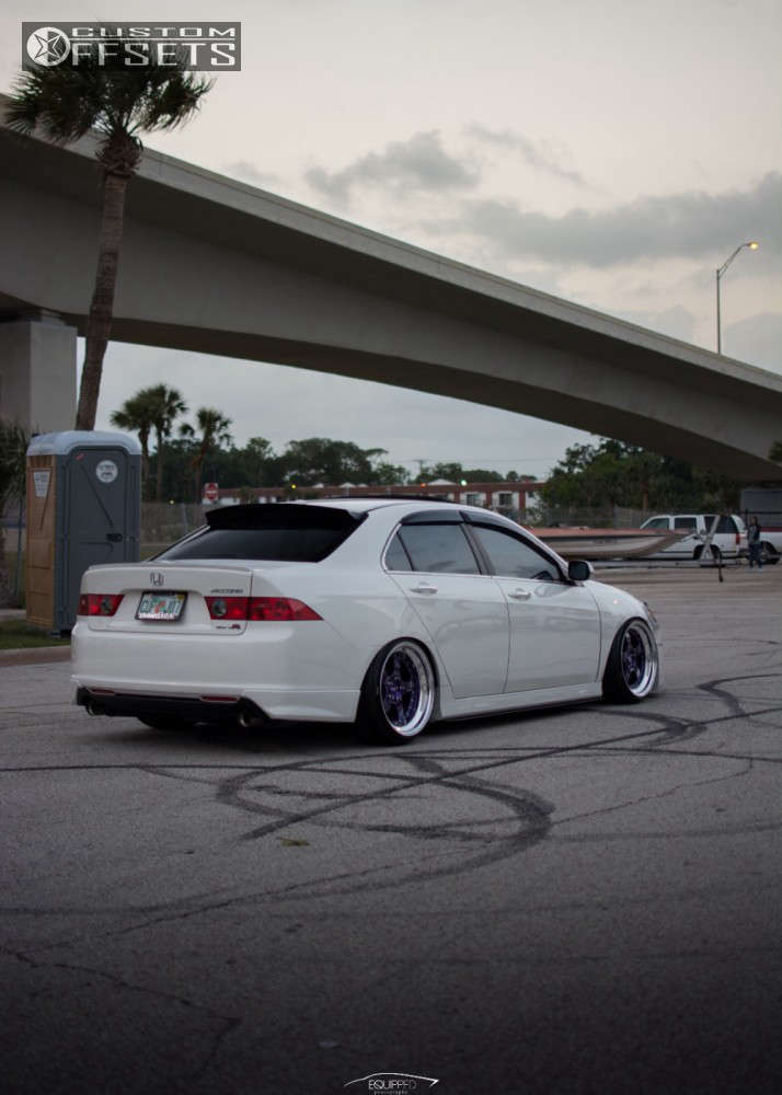 2006 Acura TSX with 18x9.5 8 CCW LM5 and 215/35R18 Nankang NS-20 and ...