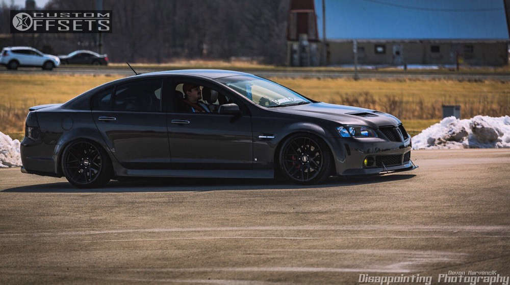 2008 Pontiac G8 with 19x9.5 22 ESR Rf1 and 235/35R19 Ohtsu Fp8000 and ...