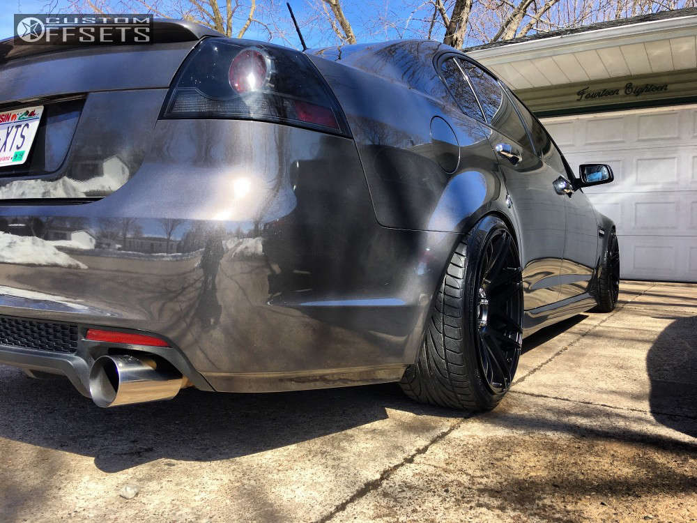 2008 Pontiac G8 with 19x9.5 22 ESR Rf1 and 235/35R19 Ohtsu Fp8000 and ...