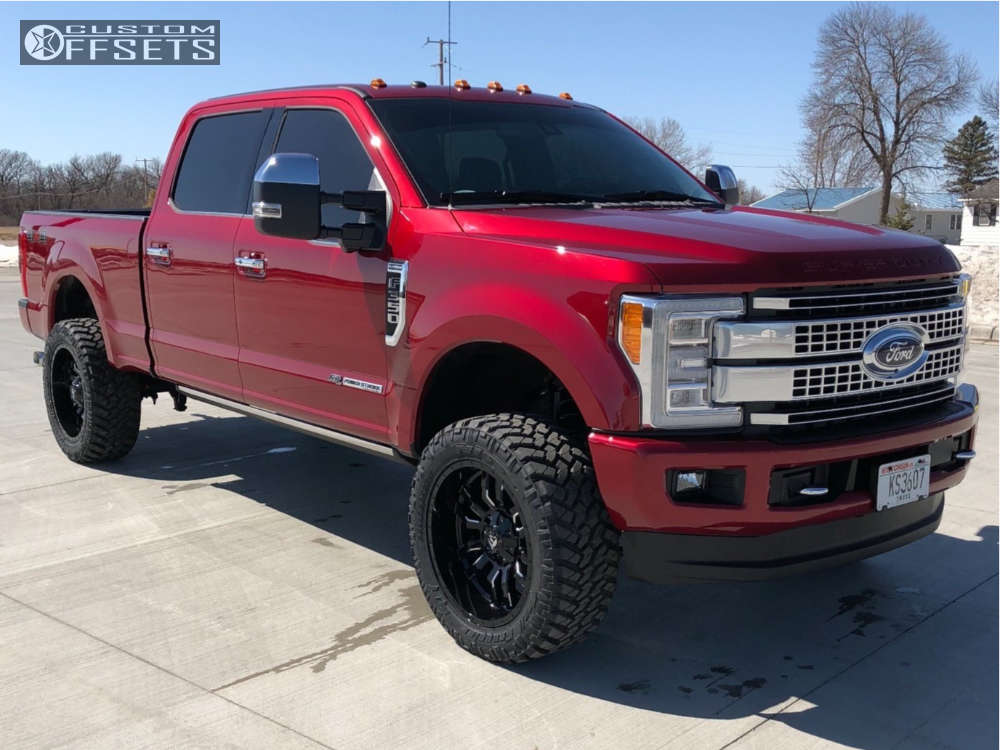 2017 Ford F-350 Super Duty with 22x10 -18 Fuel Sledge and 35/12.5R22 ...