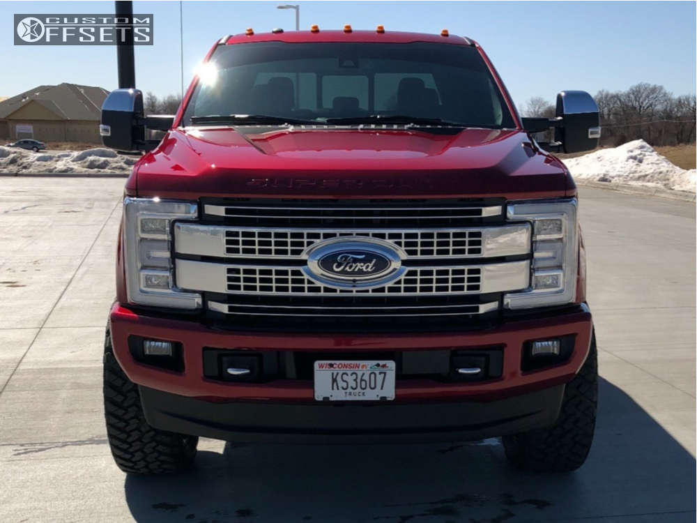 2017 Ford F-350 Super Duty with 22x10 -18 Fuel Sledge and 35/12.5R22 ...