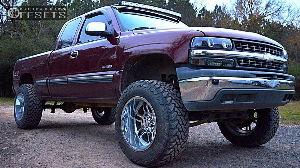 2001 Chevrolet Silverado 1500 with 20x12 -44 Moto Metal Mo969 and 295 ...