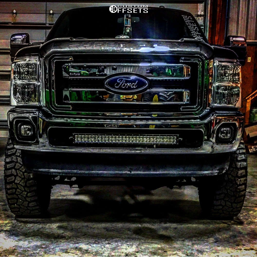 2011 Ford F-250 Super Duty with 20x10 -25 Dropstars 652v and 35/12.5R20 ...
