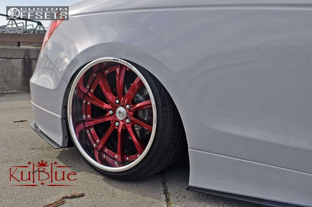 2009 Honda Accord with 19x10.5 24 Weds Vishunu and 235/35R19 Lionhart ...