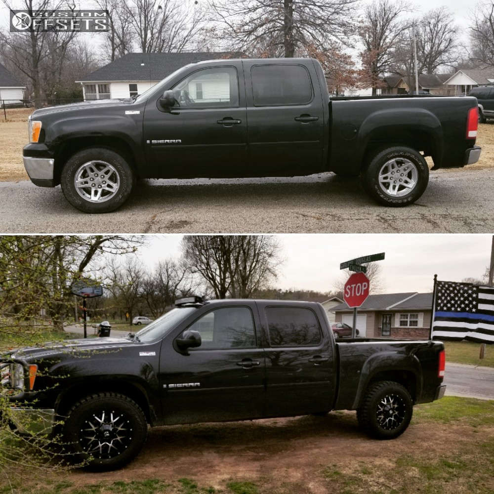 2009 GMC Sierra 1500 with 18x9 18 Dropstars 645MB and 33/12.5R18 ...