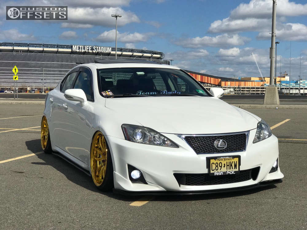 2011 Lexus IS250 with 19x9.5 22 Aodhan DS02 and 225/35R19 Achilles Atr ...