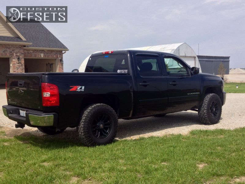 2008 Chevrolet Silverado 1500 with 17x9.5 -6 MB Wheels TKO and 33/11 ...