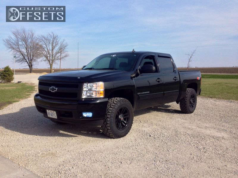 2008 Chevrolet Silverado 1500 with 17x9.5 -6 MB Wheels TKO and 33/11 ...