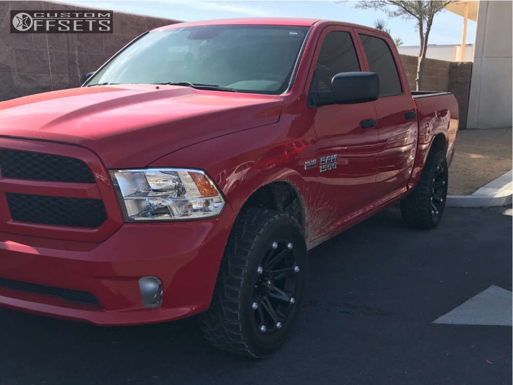 2017 Ram 1500 with 20x9 -12 Ballistic Jester and 295/55R20 Toyo Tires ...