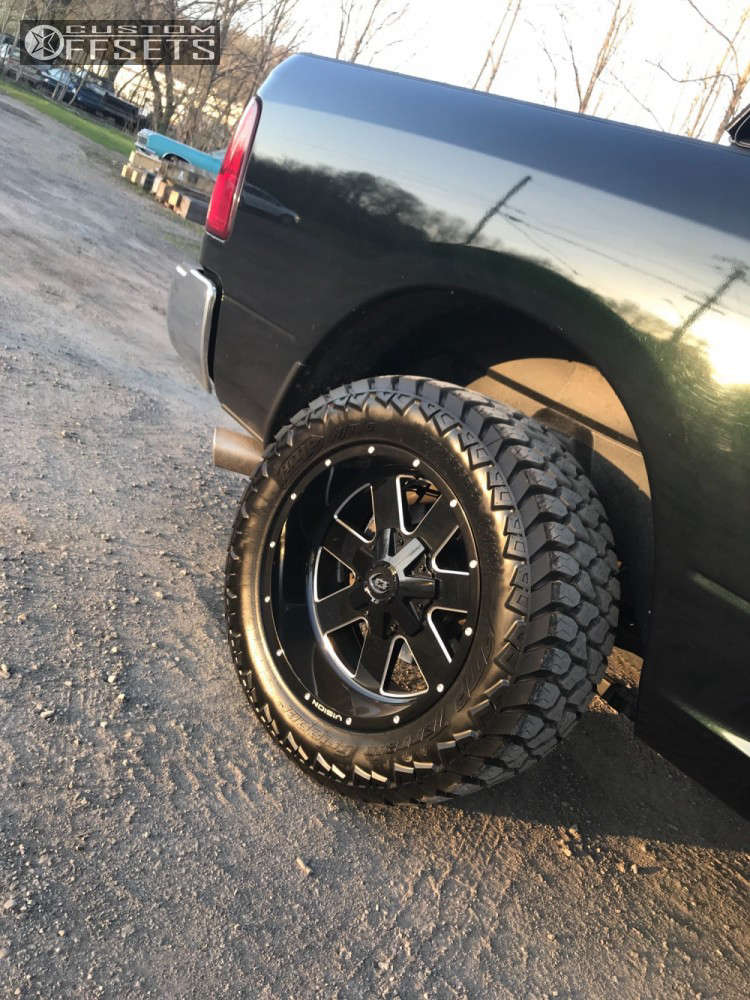 2017 Ram 1500 with 20x10 -25 Vision Arc and 305/55R20 AMP Terrain ...