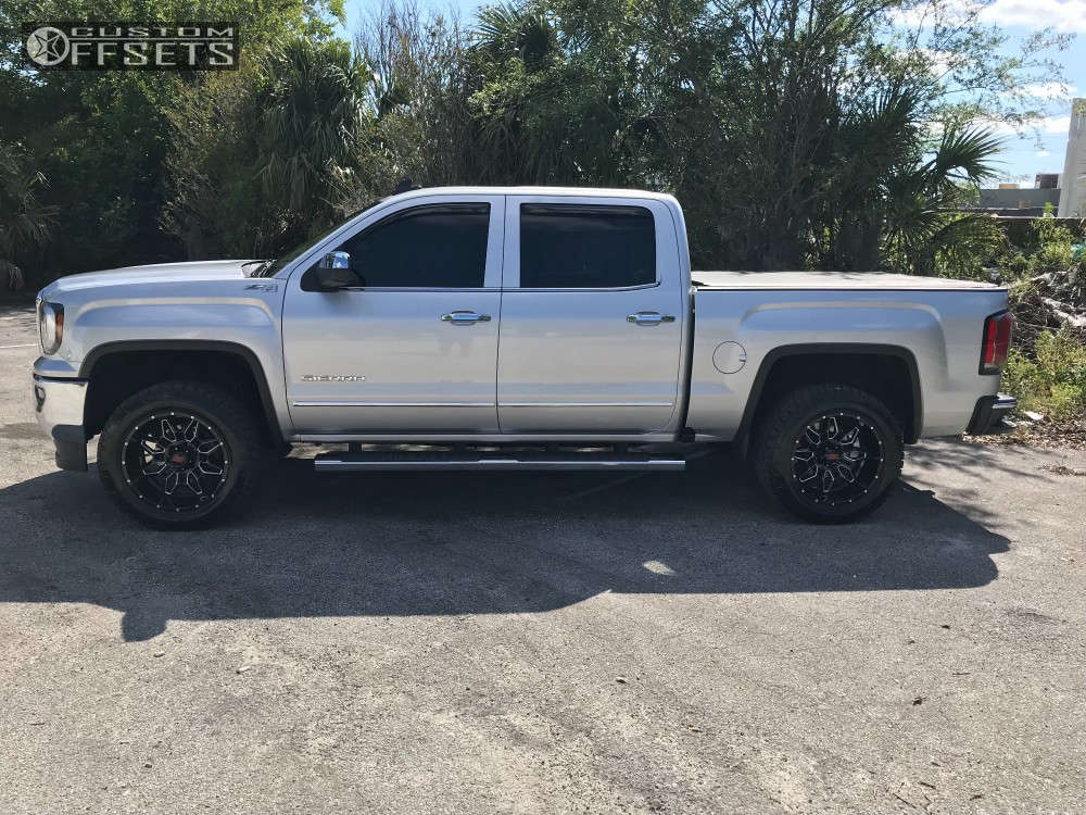 2017 GMC Sierra 1500 with 20x10 -24 Havok H109 and 285/55R20 Nitto ...