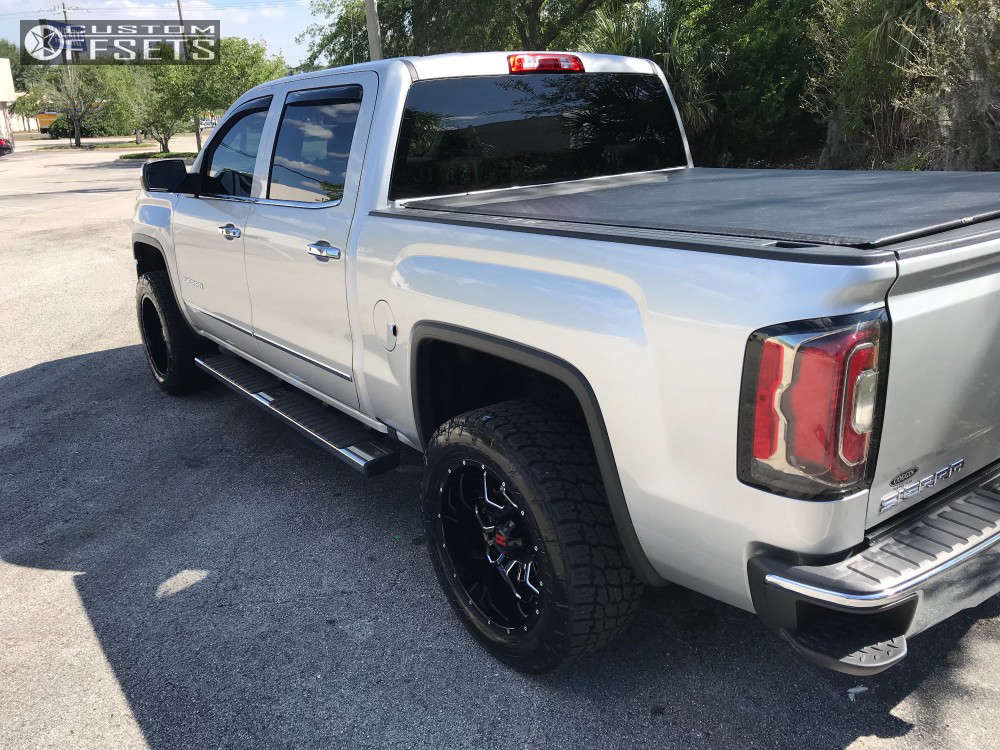 2017 GMC Sierra 1500 with 20x10 -24 Havok H109 and 285/55R20 Nitto ...