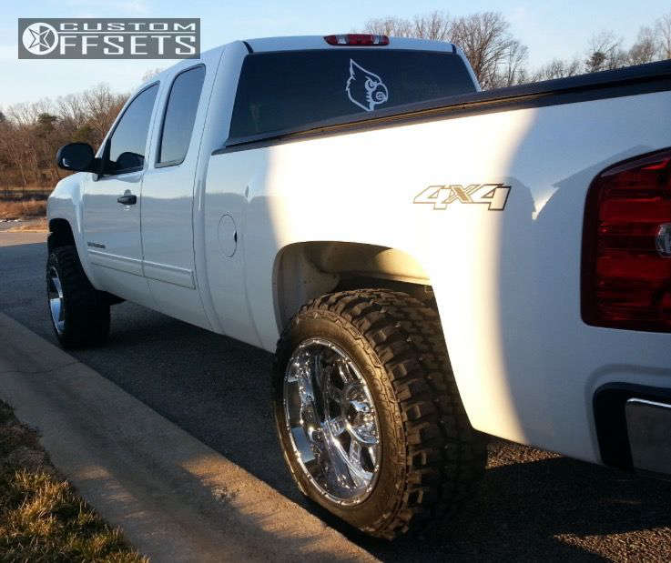 2013 Chevrolet Silverado 1500 with 20x12 -44 XD XD809 and 33/12.5R20 ...