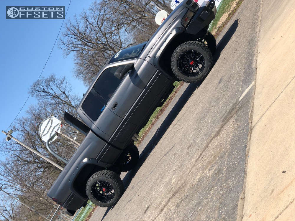 2002 Dodge Ram 2500 with 20x12 -44 Havok H109 and 305/55R20 Dick Cepek ...