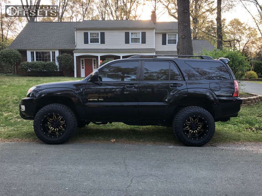 2005 Toyota 4Runner with 18x12 -40 Fuel Hostage D531 and 305/60R18 AMP ...