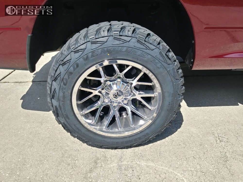 2017 Ram 1500 with 20x12 -44 Dropstars 654v and 35/12.5R20 Kumho Road ...