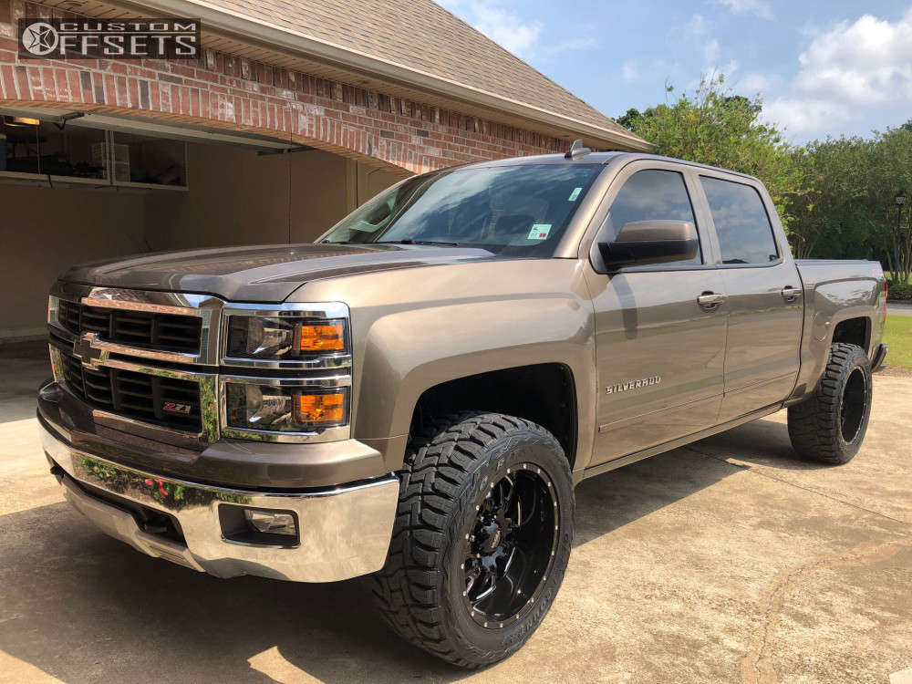 2015 Chevrolet Silverado 1500 with 20x10 -25 Ultra Hunter and 295/55R20 ...