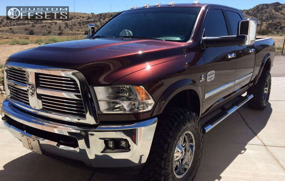 2012 Ram 3500 with 17x9 1 Fuel Hostage and 35/12.5R17 Nitto Trail ...