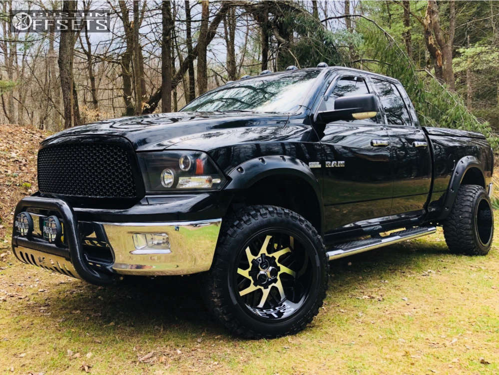 2010 Dodge Ram 1500 with 20x12 -51 Toxic Lethal and 33/12.5R20 RBP ...