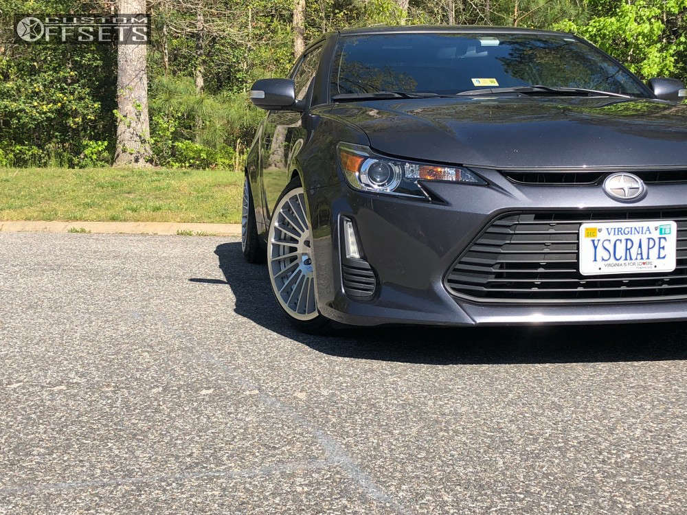 2015 Scion TC with 18x9.5 35 Rotiform IND and 225/20R18 Toyo Tires ...