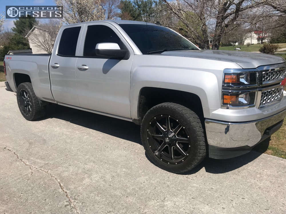 2014 Chevrolet Silverado 1500 with 22x9.5 25 Fuel Maverick and 285 ...
