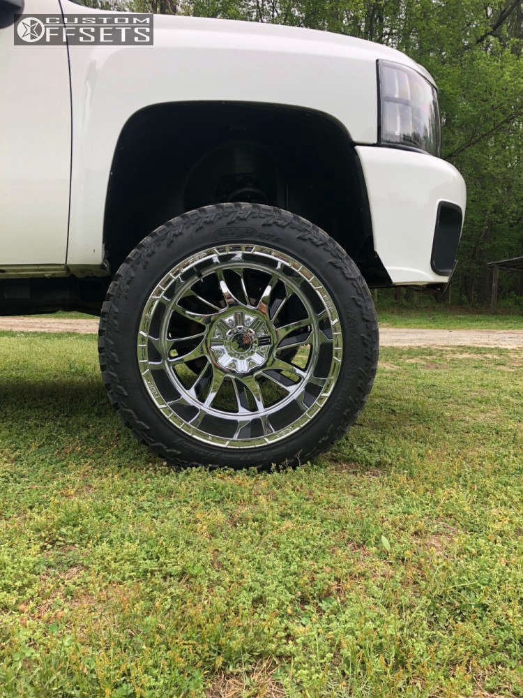 2010 Chevrolet Silverado 1500 with 24x14 -76 RBP 69r and 37/13.5R24 AMP ...