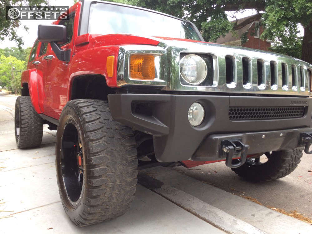 2007 HUMMER H3 with 20x12 -44 Moto Metal Mo962 and 33/12.5R20 AMP ...