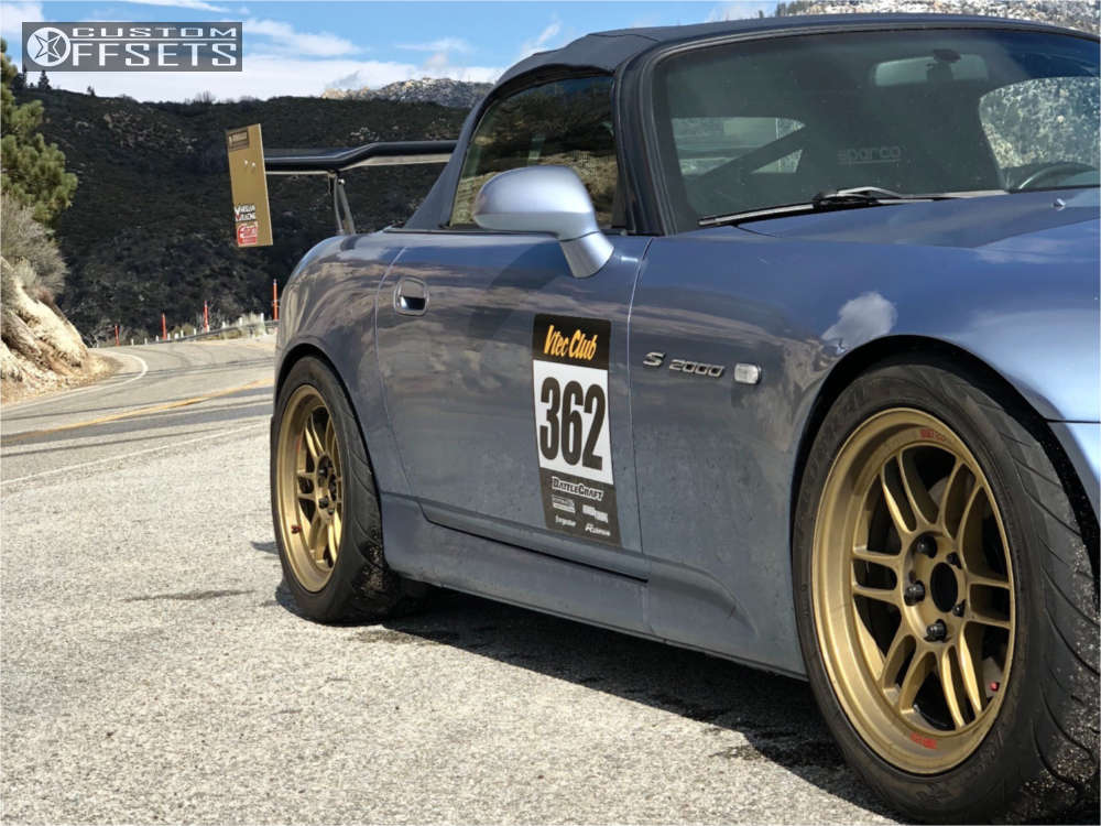 2002 Honda S2000 with 17x9 45 Enkei RPF1 and 255/40R17 Federal 595 Rs ...