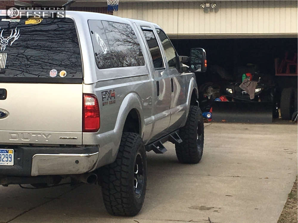 2012 Ford F-250 Super Duty with 17x10 -24 XD Xd813 and 315/70R17 Mickey ...