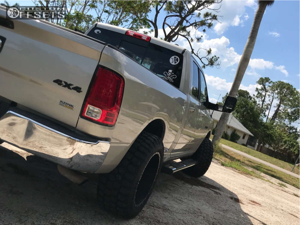 2010 Dodge Ram 1500 with 20x12 -44 Red Dirt Road Dirt and 33/12.5R20 ...