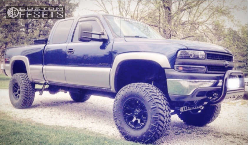 2000 Chevrolet Silverado 1500 with 16x9 -12 Helo He878 and 315/75R16 ...