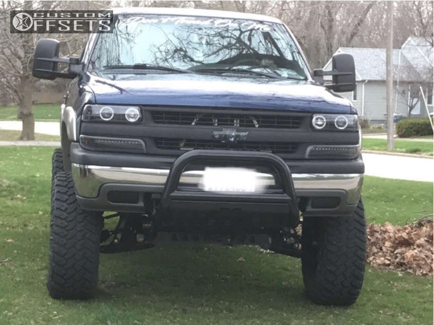 2000 Chevrolet Silverado 1500 with 16x9 -12 Helo He878 and 315/75R16 ...
