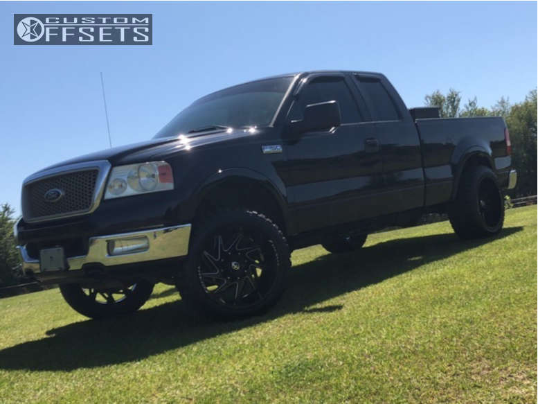 2004 Ford F-150 with 22x12 -44 XF Offroad 203 and 33/12.5R22 Comforser ...
