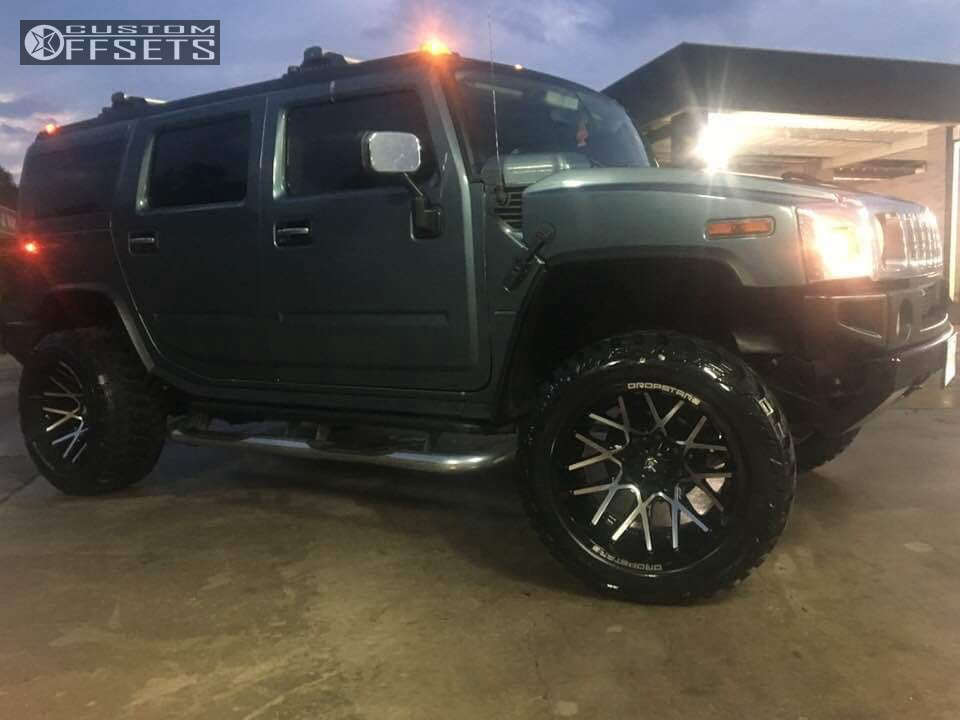 2005 HUMMER H2 with 22x14 -76 Dropstars 654mb and 325/50R22 AMP Mud ...