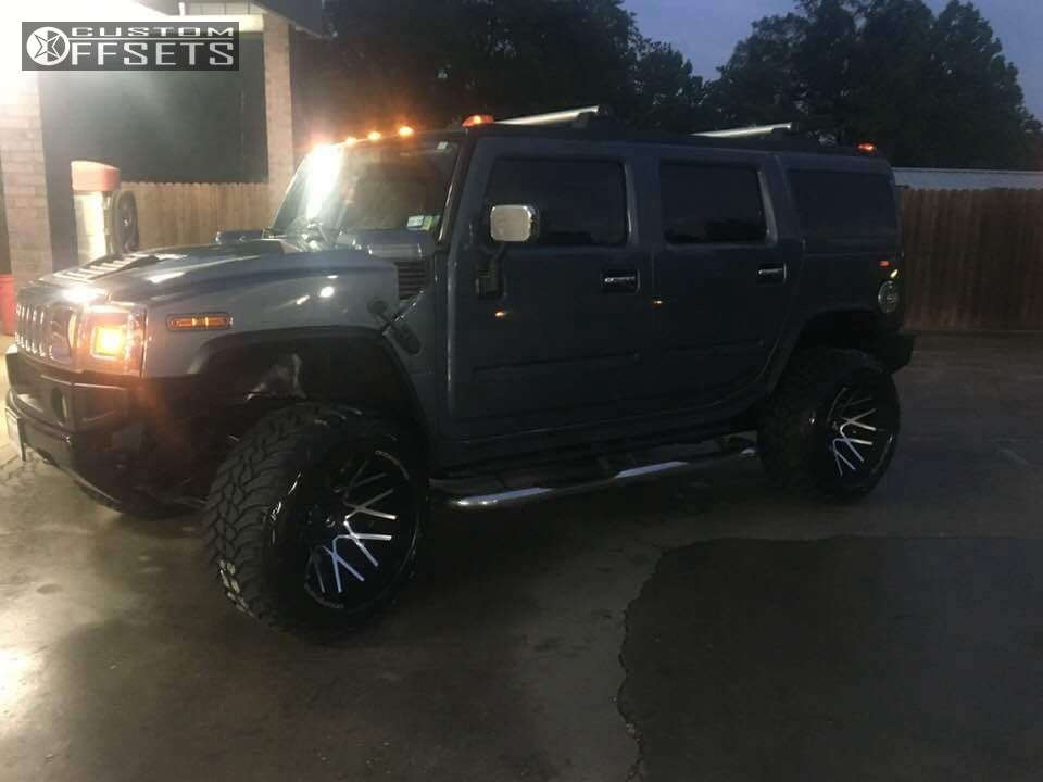 2005 HUMMER H2 with 22x14 -76 Dropstars 654mb and 325/50R22 AMP Mud ...
