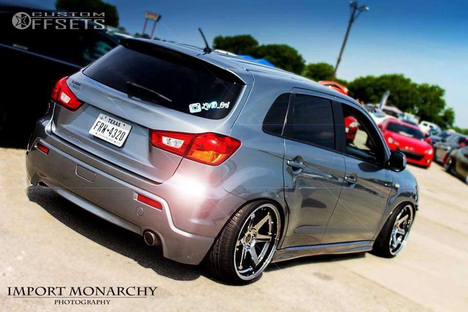 2011 Mitsubishi Outlander Sport with 19x10.5 22 ESR Sr07 and 225/35R19 ...