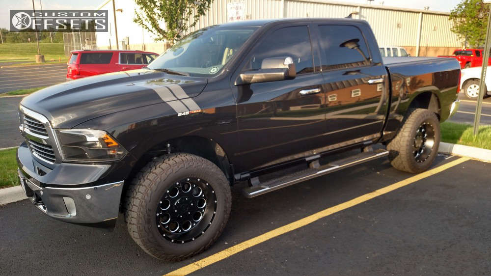 2015 Ram 1500 with 20x10 -12 Fuel Revolver and 35/12.5R20 Falken ...