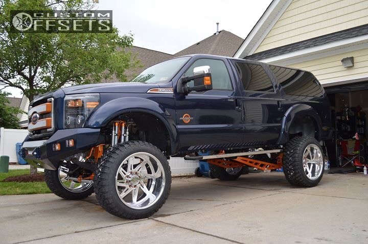 2002 Ford Excursion with 24x14 -70 Centerline Forged Ft1 and 37/13.5R24 ...